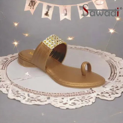 Buy Sawadi Women Kashti Heel Toe_Ring chappals Online at Best Prices in ...