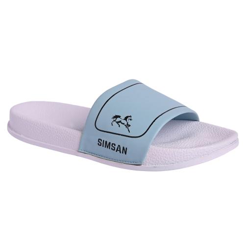 Buy Simsan Fashionable And Trendy Blue Sliders For Men Online at Best ...