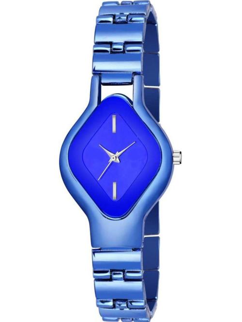 Buy JAPAN SHOP Analog Blue Dial Blue Strap Watch For Women Online at ...
