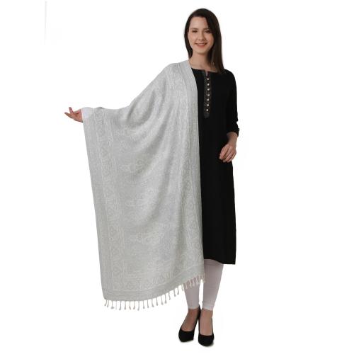 Buy EVAZ Stylish Woolen Stoles For Women's -Grey Online at Best Prices ...