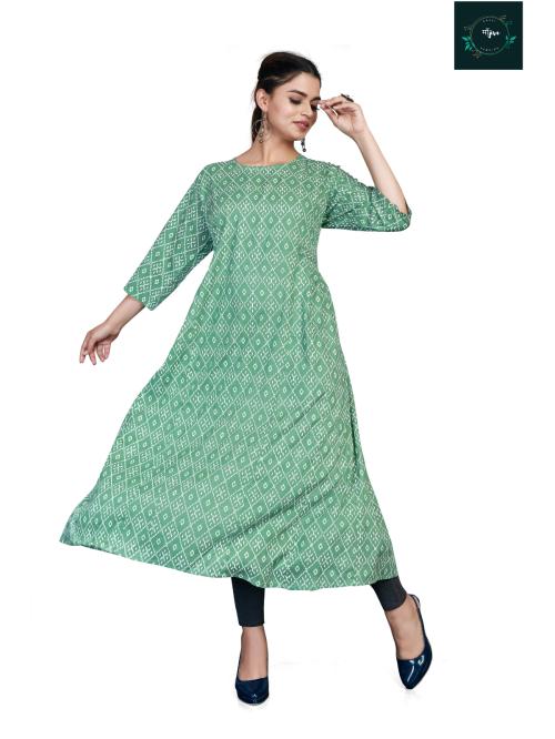 Buy Majisa Pure Viscose Rayon Kali Kurti With Belt Online at Best ...