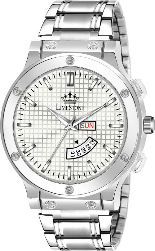 Buy LIMESTONE Analog Silver Dial Silver Strap Watch For Boys (LS3011 ...