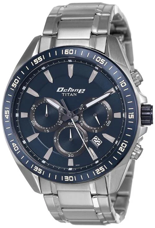 Buy Titan Analog Dial Blue Band Silver Octane Active Watch-Nn90103Km02 ...