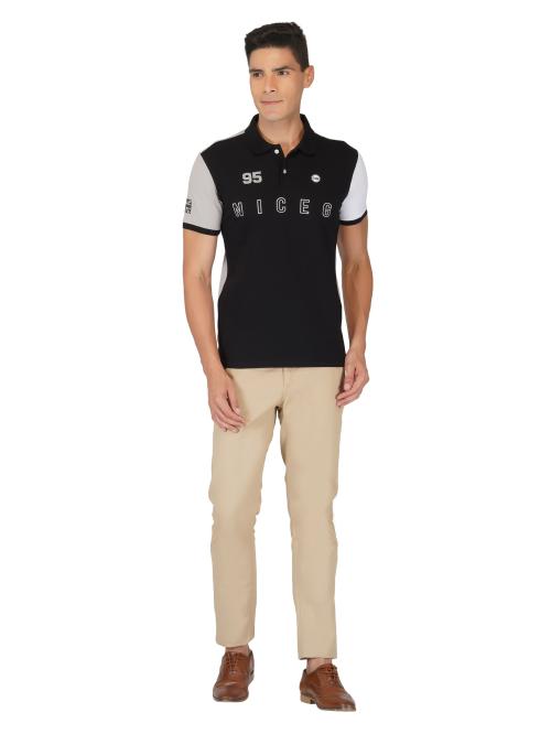 Buy NiceG Men's Black Premium Cotton Collar Neck Half Sleeves Polo Regular T-Shirt(TM-1017/XXL ...