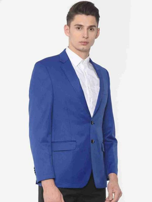 Buy Luxrio Men Blue Polyester Blazer Online at Best Prices in India ...