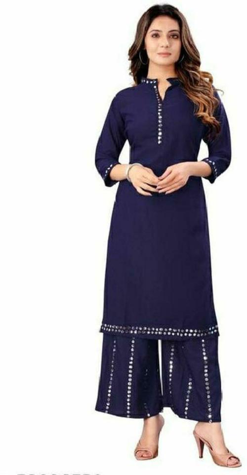 Buy Helwin Desiner Women Kurta Palazzo Set Online at Best Prices in ...