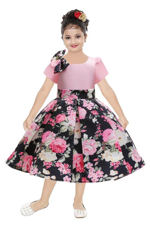 Buy Jobber Barbie Girls Maxi/Full Length Party, Wedding, Festival Pink ...