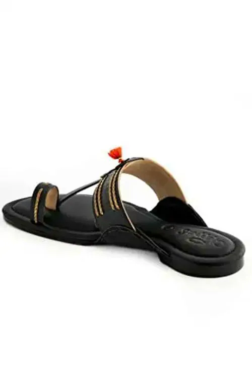 Buy Chappers Men's Leather Royal Kolhapuri Slippers Online at Best ...