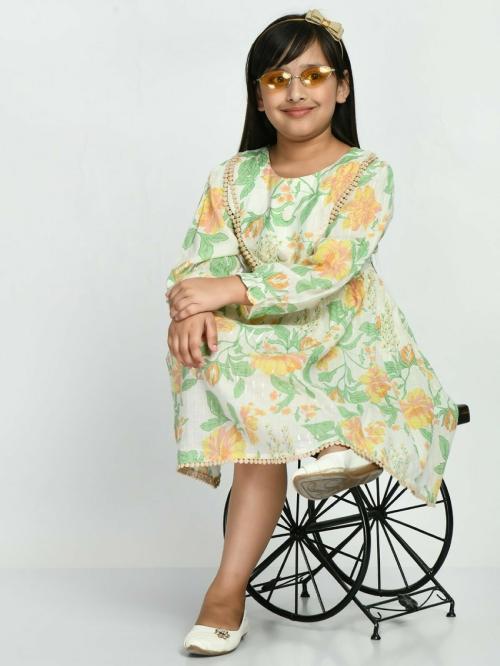 Buy Bella Moda Girls Printed Floral casual Dress Online at Best Prices in India - JioMart.