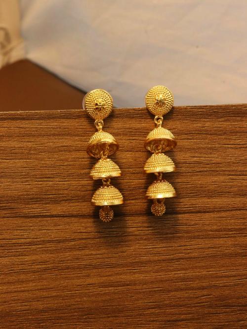 Buy gold plated beautiful long jhumkha earings Online at Best Prices in ...