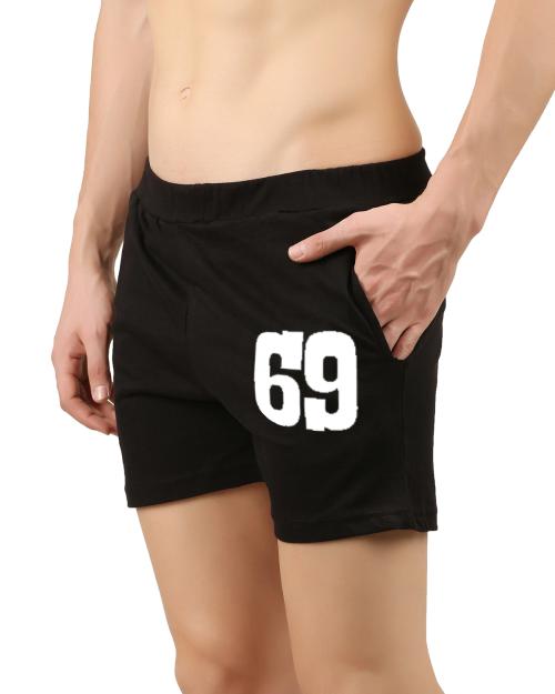 South City Solid Men Black Basic Shorts - JioMart