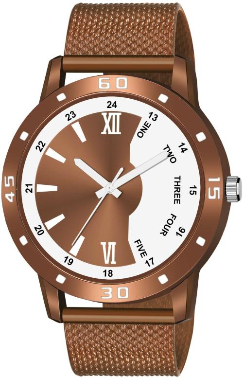 Buy Crab Analog Multicolor Dial Brown Strap Watch For Men Online at ...