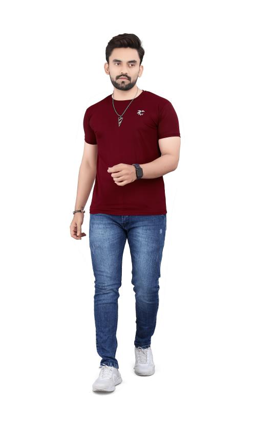Buy NOPSE Men's Cotton Blend T-shirt Online at Best Prices in India ...