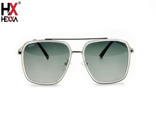 Buy HEXXA Fancy Polycarbonate Lens Metal Frame Wayferer Sunglasses for ...