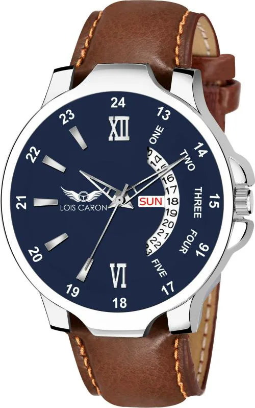 Buy LOIS CARON LCS-8277 TRENDING DAY & DATE FUNCTIONING WATCH Analog ...