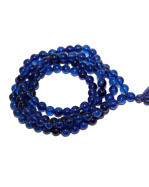 Buy CEYLONMINE-Blue Sapphire mala Chain Sapphire Stone Necklace Online ...