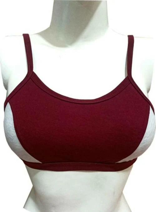 Buy Bable Women Sports Non Padded Bra- maroon Online at Best Prices in ...