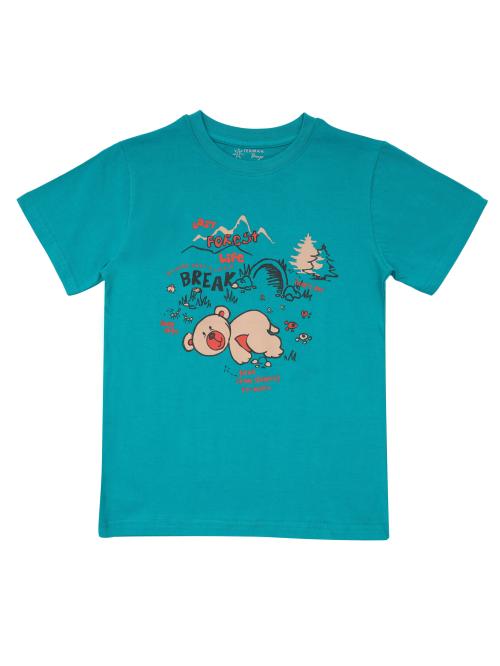 Buy Texman Nature Doodles Boys Tee (Size 9-10 Years): Laid-Back Bear on ...