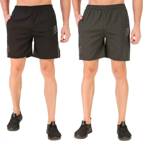 Buy SELLPOINT Men Black and Green Solid Polyester Blend Boxers (Pack of ...