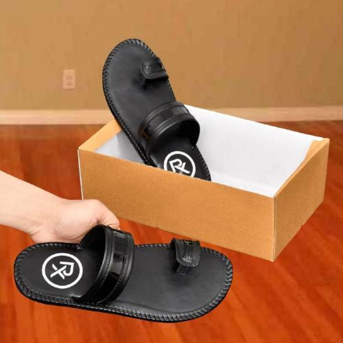 Buy Prodock Man Made Leather Slip on Slippers for Men (Black) Online at ...