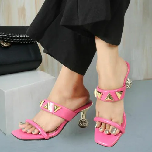 Buy Stepee Elegant & Stylish Pink western- embellished Upper Open Back ...