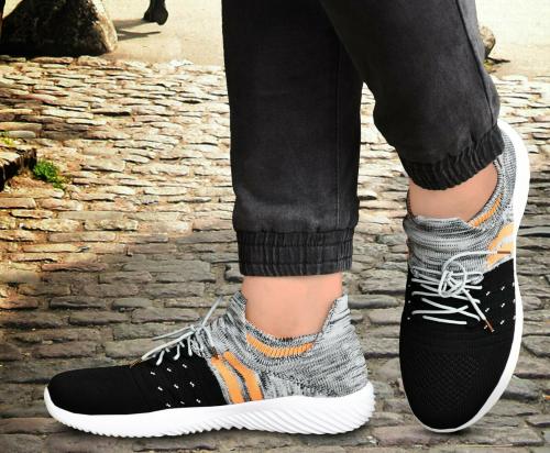 Buy Afreet Men's Sports Shoes for Running and Walking. (Grey, Black ...