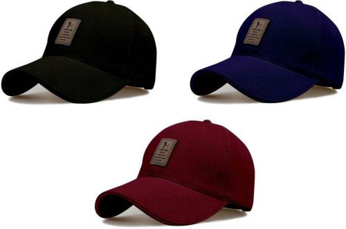 Buy Babji Maroon,Black,Navy Blue Ediko Baseball Sports Cap (Pack of 3 ...