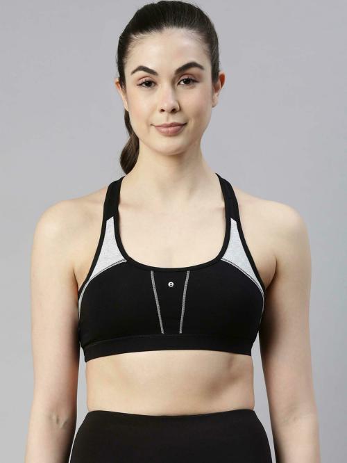 Buy Enamor SB08 Racer Back Medium-Impact Sports Bra for Women with Removable Pads- High Coverage ...