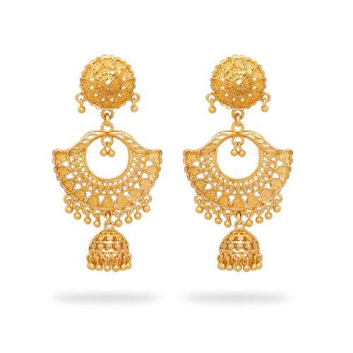Buy arch fashion Traditional Gold Plated Long Earring ERG1504 Online at Best Prices in India ...