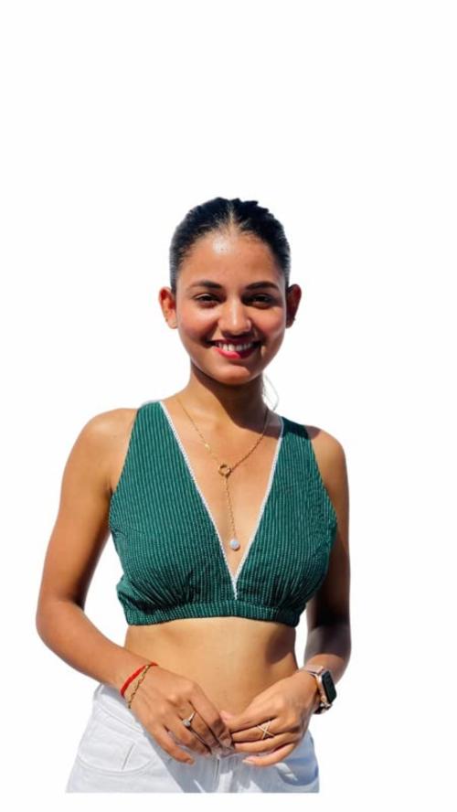 Buy KAJRAKH Katha Back Knotted Bralatte for Girls and Women for Summer Online at Best Prices in ...