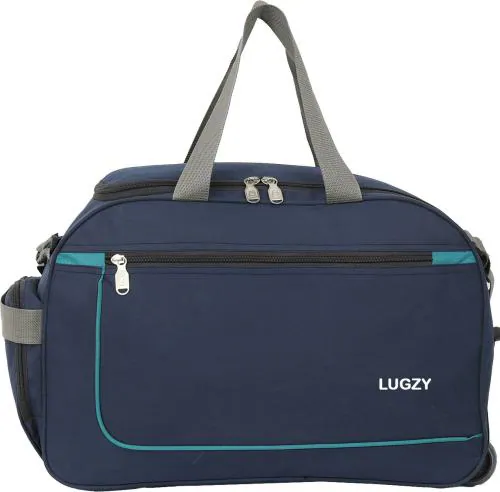 Buy Lugzy Blue Polyester Duffel Bag With Wheels (Strolley) 70 Liter ...