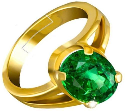 Buy Chopra Gems & Jewellery Gold Plated Brass Emerald Panna Panchdhatu ...