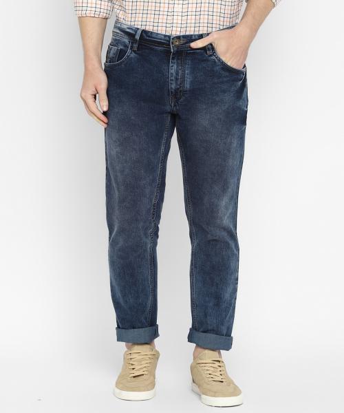 Buy Red Chief Blue Solid Narrow Fit Casual Denim Jeans for Men Online ...