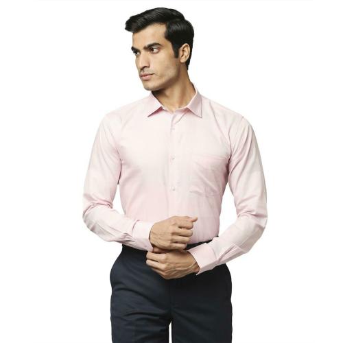 Buy Park Avenue Men Formal Light Red Shirt Online at Best Prices in ...