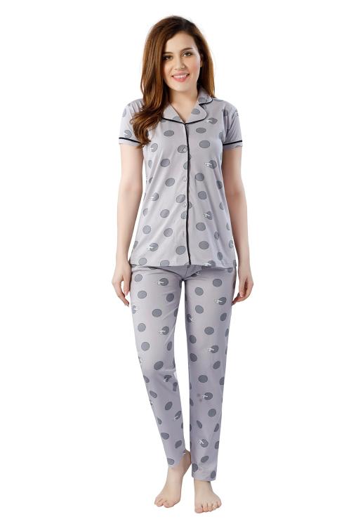 Buy Aimra Women Light Grey Printed Single Clothing Online at Best ...