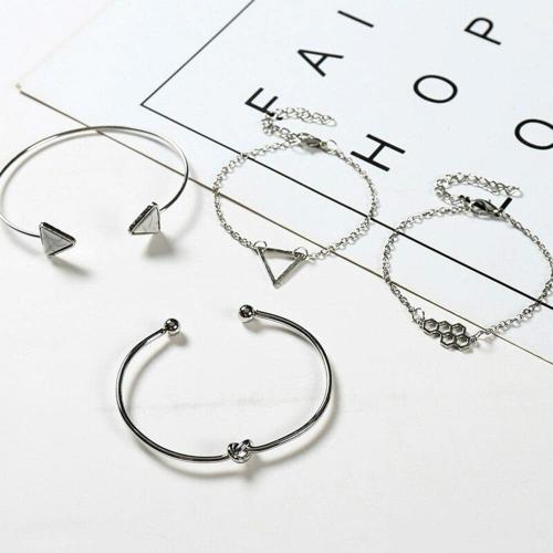 Buy NEXT CREATION Stainless Steel Bracelet Set (Pack of 4) Online at ...