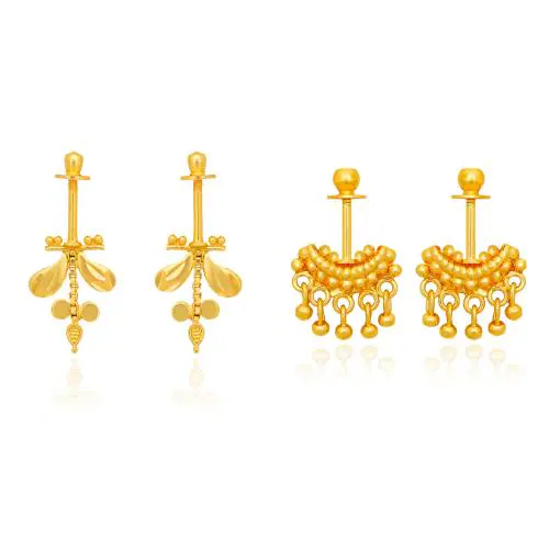arch fashion Traditional Gold Platted Bugadi Earring CMB1927,1911 - JioMart