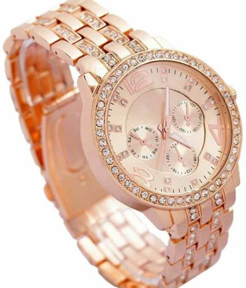 Buy Bolun Analog Rose Gold Dial Rose Gold Strap Watch For Women Online ...