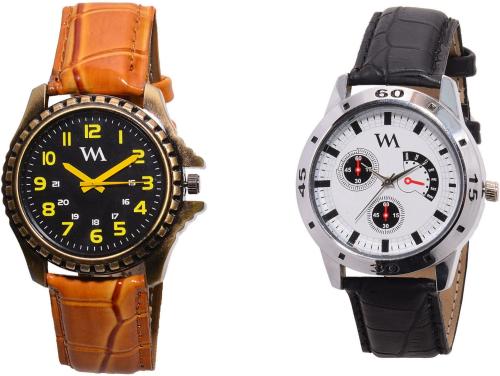 Buy WM Analog Multicolor Dial Multicolor Strap Watch for Men (AWC-013 ...