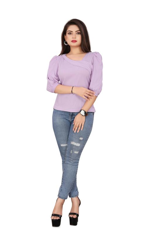 Buy NOPSE Women's Lycra Blend Crop Top T-shirt Online at Best Prices in ...