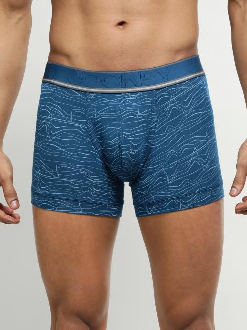 Buy Jockey Men's Poseidon Printed All Over Print Modal Trunks Online at ...