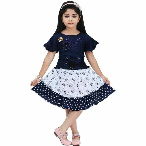 Buy MYTEX FASHION Casula and Jari Work Printed Frok For Baby Girls ...