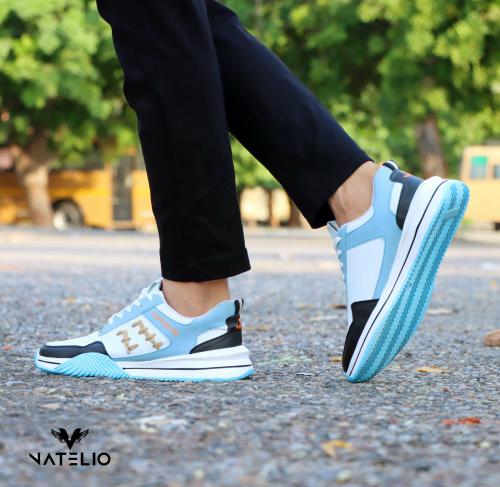 Buy VATELIO Men's Sky Blue Synthetic Lace-up Smarfit and Lightweight ...