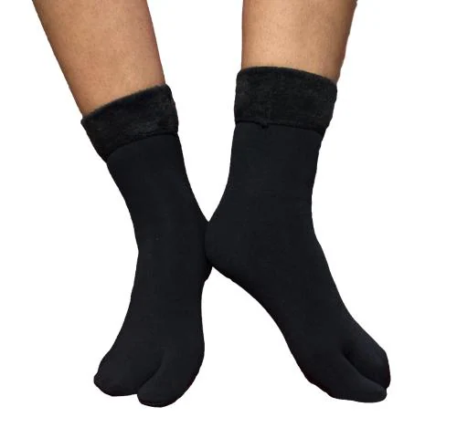 Buy Glus Men & Women Winter Fleece Fur Inside Socks Thermal Winter ...