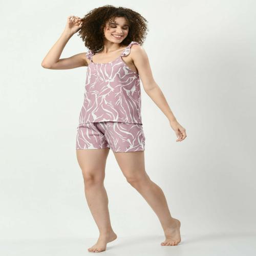 Buy Legit AffairMauvePolyesterNightsuit SetsPack of 1 Comfortable ...