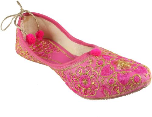 Buy Padmaja Women Ethinic Jutis Shoes (Pink) Online at Best Prices in India - JioMart.
