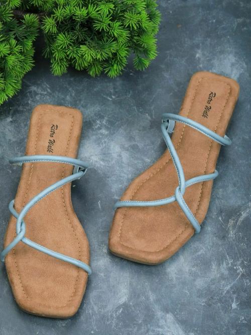 Buy RetroWalk Blue stylist Flat Sandals for Women Online at Best Prices in India - JioMart.