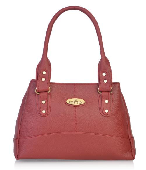 Buy Fostelo Women's Elite Handbag (Maroon) Online at Best Prices in ...