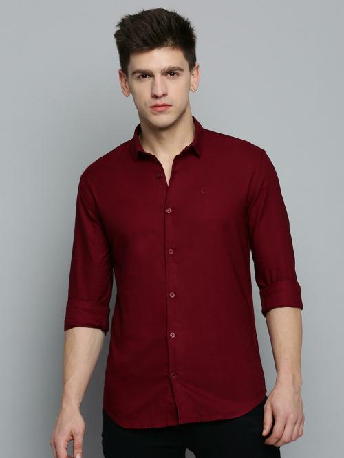 Buy SHOW OFF Men's Maroon Solid Cotton Shirts Online at Best Prices in India - JioMart.