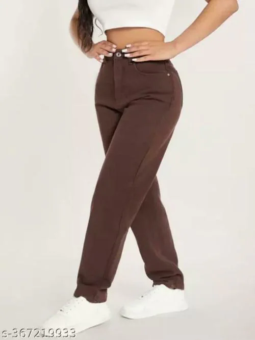 Buy SONBAI Girls Ladies Women Trending Pure Denim Momfit Jeans in your ...